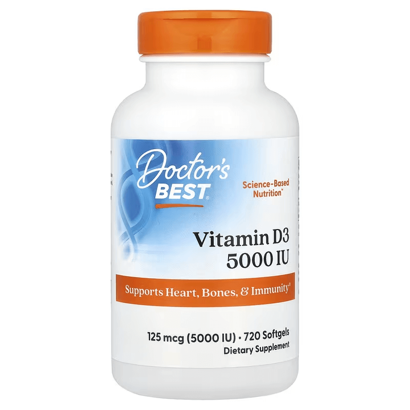 Купить Doctor's Best Vitamin D3 5000 IU 720 капсул 00363 в интернет ...