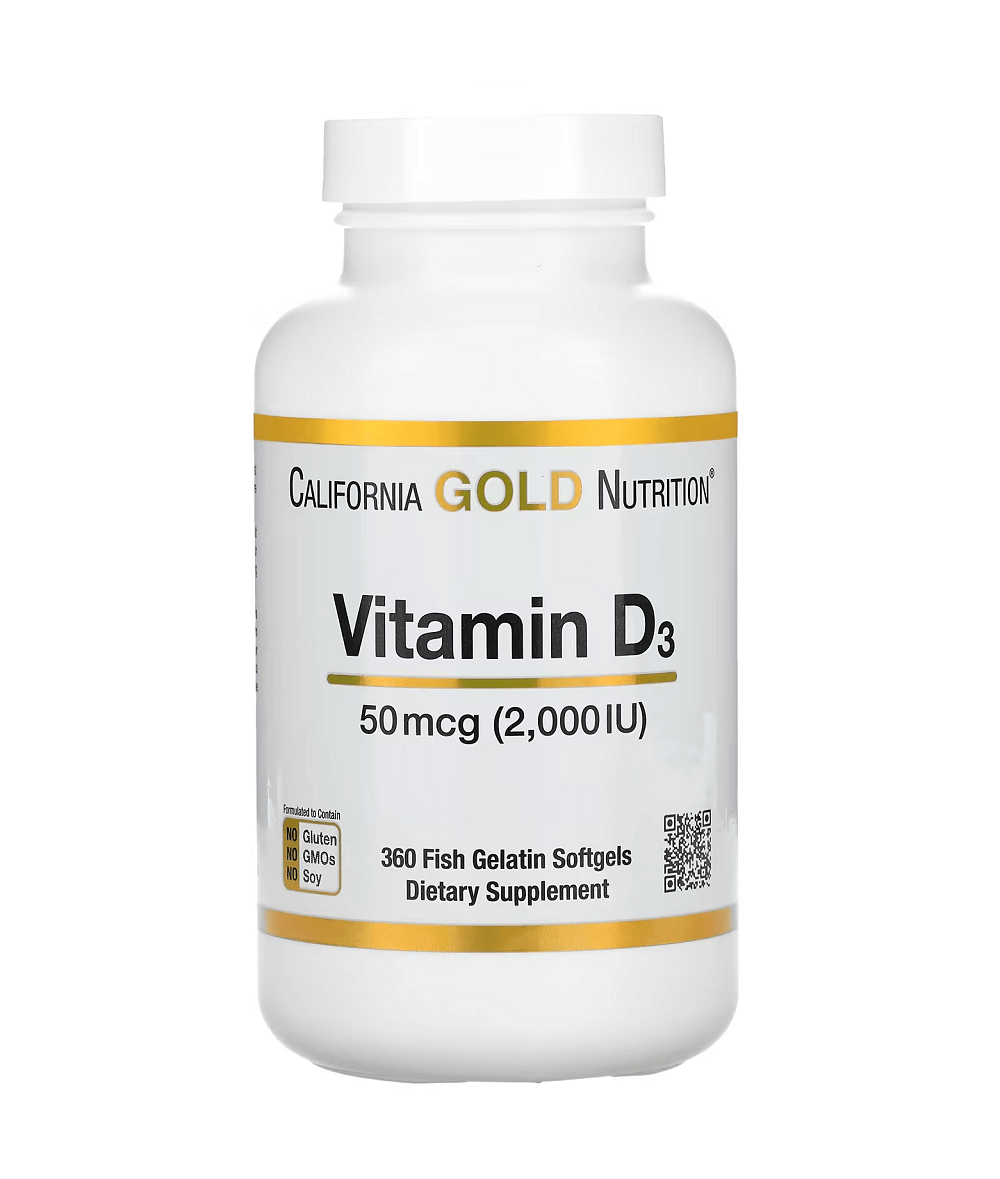 California Gold Nutrition Vitamin D3 2000 IU 360 капсул купити Київ і ...